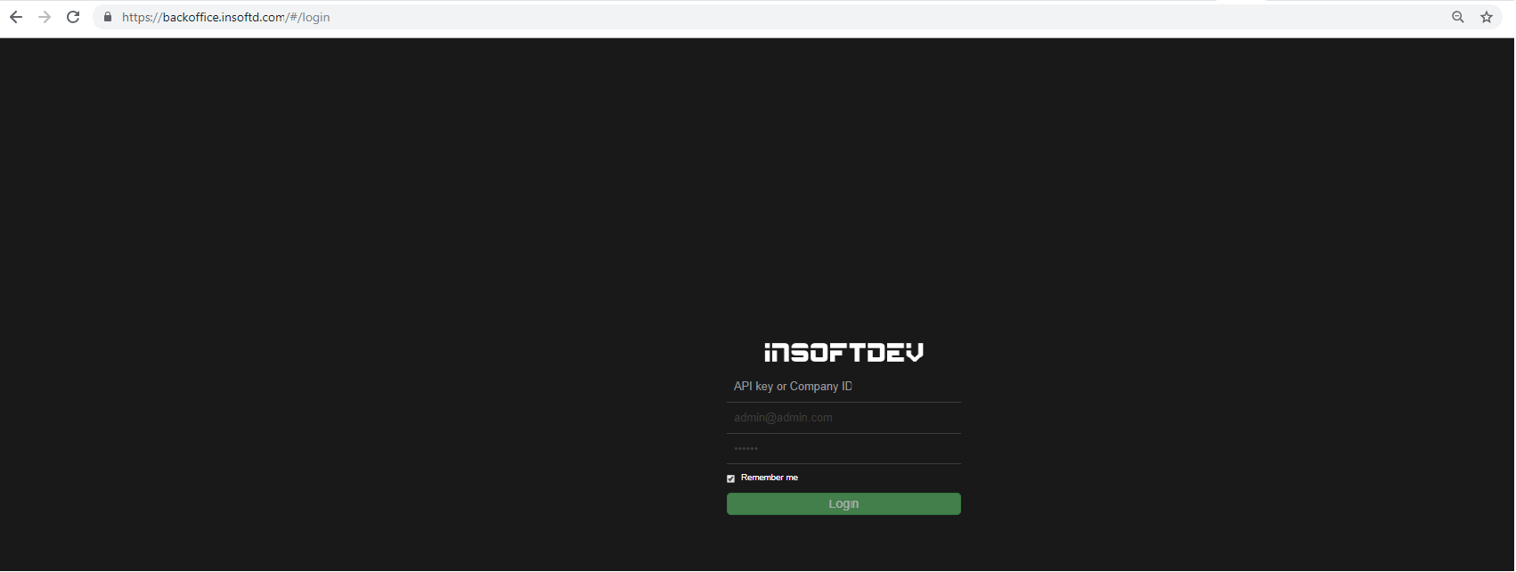 INSOFTDEV | Taxi Dispatch System | Backoffice troubleshooting