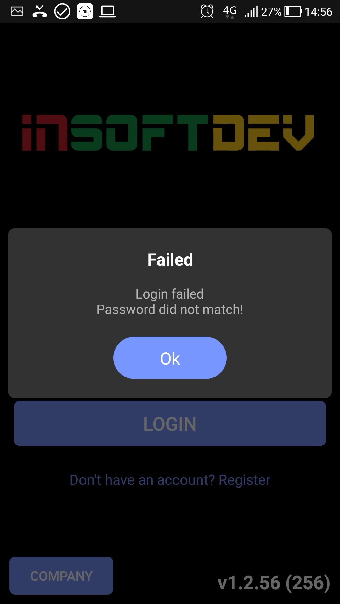 INSOFTDEV | Taxi Dispatch System | Driver Login