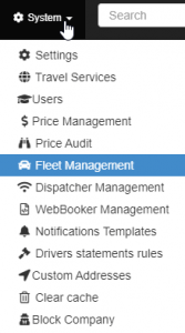 INSOFTDEV | Taxi Dispatch System | Vehicle Type Management