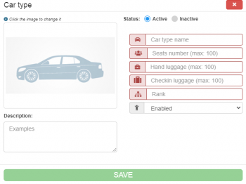 INSOFTDEV | Taxi Dispatch System | Vehicle Type Management