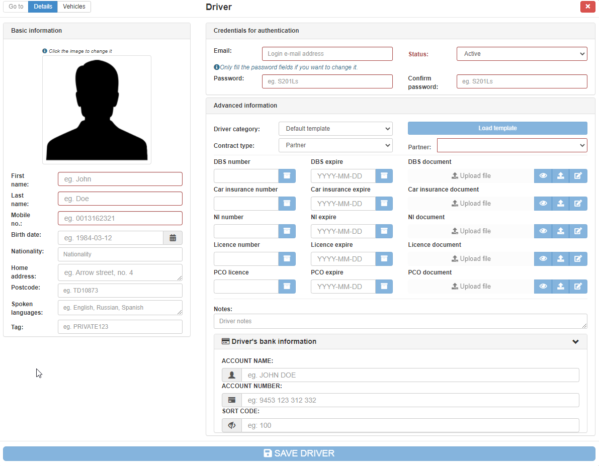 INSOFTDEV | Dispatch System | Drivers Management